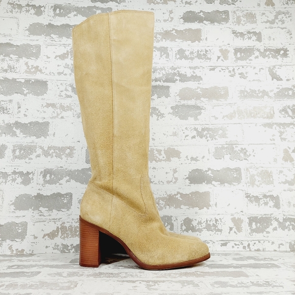 Vince Camuto | Shoes | New Vince Camuto Peaplanig Tan Suede Knee High ...